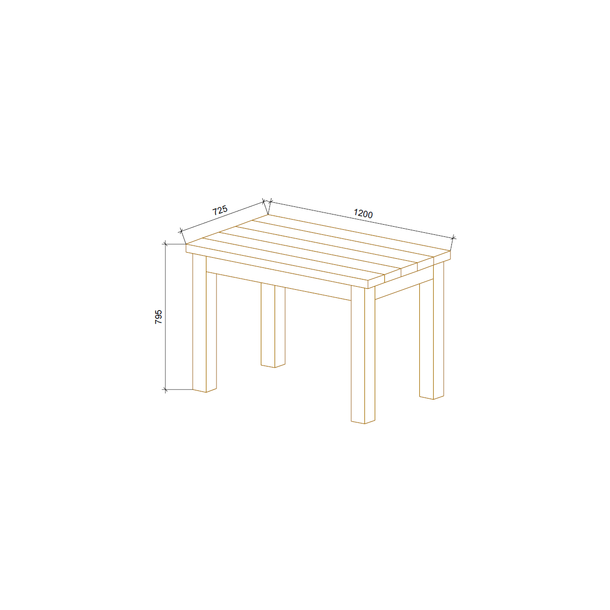 Table simple et épurée